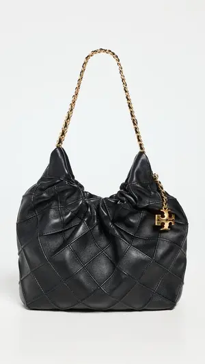 Tory Burch Fleming Mini Hobo Bag - Black