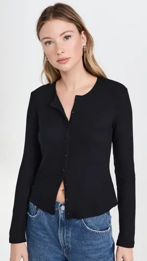 LESET Lauren Classic Cardigan - Black