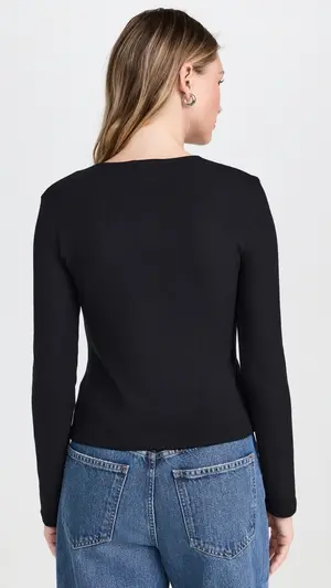 LESET Lauren Classic Cardigan - Black