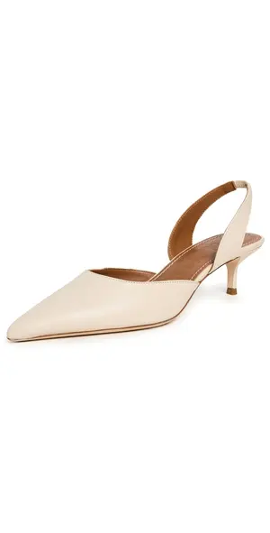 Staud Sebastian Slingbacks Cream