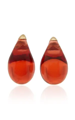 Bottega Veneta Resin Earrings Red