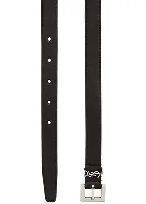 Saint Laurent Cassandra Grained Leather Belt