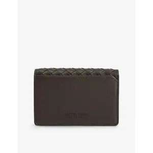Bottega Veneta Intrecciato Front-flap Leather Wallet
