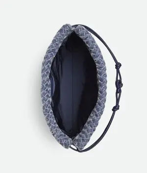 Bottega Veneta Intreccio Velvet Pouch