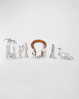 NAMBE Nambé 14 Piece Mini Holiday Nativity Set - One-color