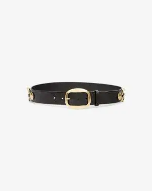 Isabel Marant Dara Leather Belt - Black