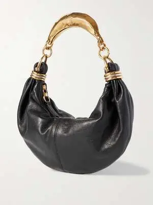 Chloé Bracelet Embellished Textured-leather Shoulder Bag