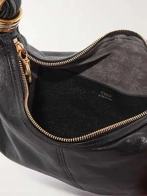 Chloé Bracelet Embellished Textured-leather Shoulder Bag