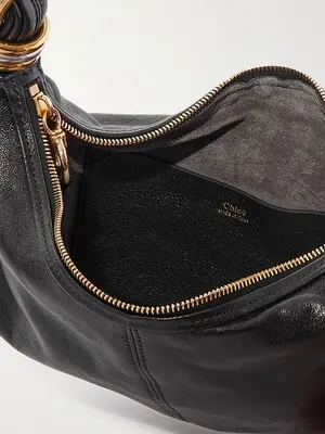 Chloé Bracelet Embellished Textured-leather Shoulder Bag