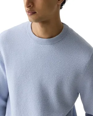 Theory Maden Textured Crewneck Sweater - Olympic