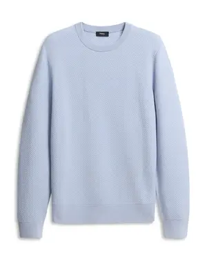 Theory Maden Textured Crewneck Sweater - Olympic