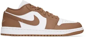 NIKE JORDAN Nike Jordan White & Brown Air Jordan 1 Low Sneakers - Archaeo Brown/archae