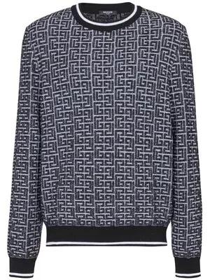Balmain Patterned Jacquard Sweater