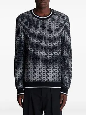 Balmain Patterned Jacquard Sweater