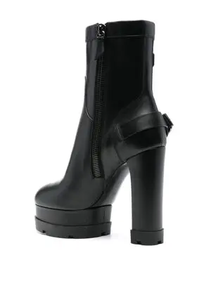 Casadei 130mm Leather Ankle Boots