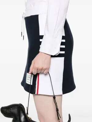 Thom Browne 4-bar Stripe Mini Skirt - Blue