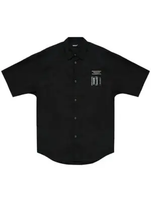 Undercover Logo-appliqué Shirt - Black