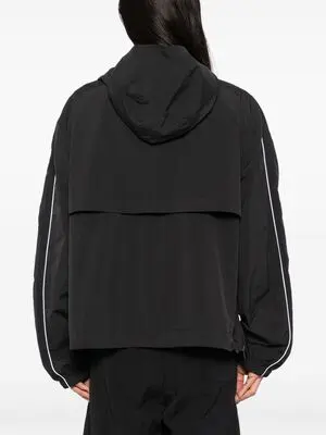 Maison Kitsuné Contrast Piping Hooded Jacket - Black