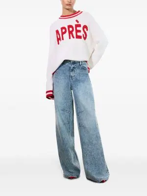Alice + Olivia Odgen Apres Jumper - White