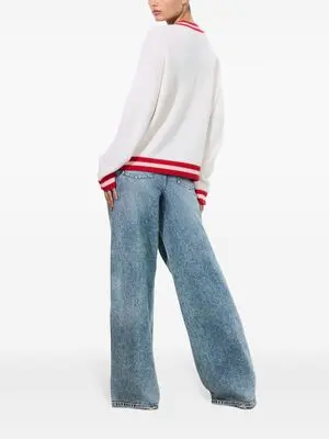Alice + Olivia Odgen Apres Jumper - White