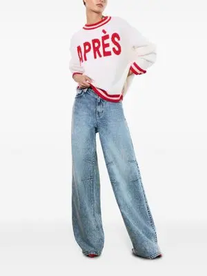 Alice + Olivia Odgen Apres Jumper - White