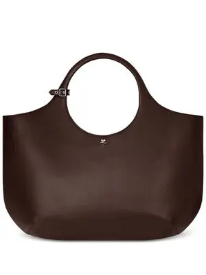 COURREGES Maxi Holy Leather Bag - Black
