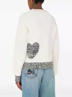 Moschino Peace Intarsia Jumper - Neutrals