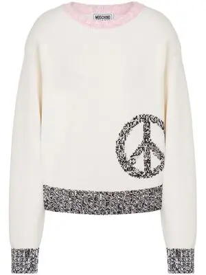 Moschino Peace Intarsia Jumper