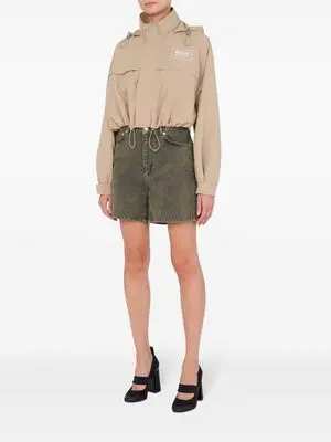 Moschino Cropped Hooded Jacket