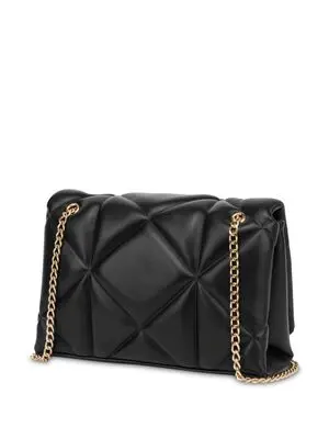Moschino Logo-plaque Quilted Crossbody Bag