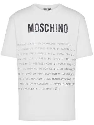 Moschino Slogan-print T-shirt - White
