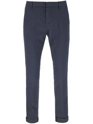 DONDUP Concealed Fastening Tapered Trousers - Blue