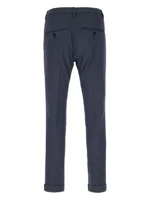 DONDUP Concealed Fastening Tapered Trousers - Blue