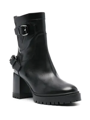Casadei 80mm Leather Biker Boots