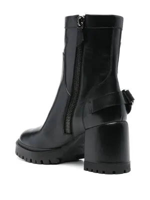 Casadei 80mm Leather Biker Boots