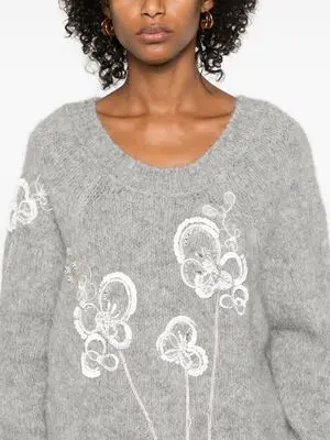 Bernadette Floral-motif Sweater