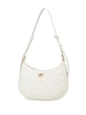 Pinko Monogram-pattern Shoulder Bag - White