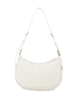Pinko Monogram-pattern Shoulder Bag - White