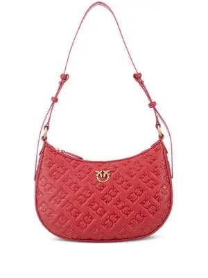Pinko Monogram-pattern Shoulder Bag - Red