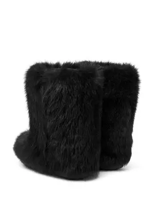 Versace Ribbon Shearling Boots