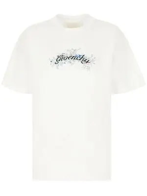 Givenchy Logo-embroidered T-shirt - White