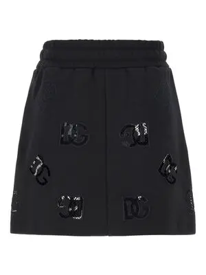 Dolce & Gabbana Logo-patch Jersey Mini Skirt