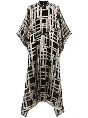 TALLER MARMO Checked Maxi Dress