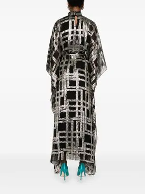 TALLER MARMO Checked Maxi Dress