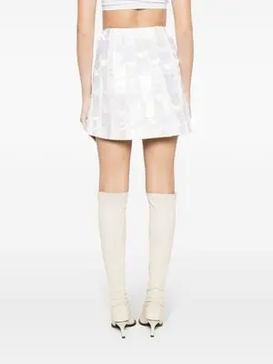 GLORIA COELHO Circle-appliqué Miniskirt