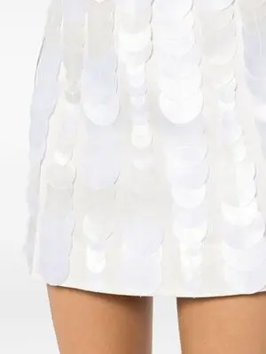 GLORIA COELHO Circle-appliqué Miniskirt