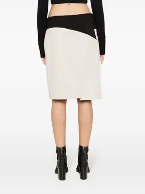GLORIA COELHO Strap-detailed Wrap Skirt