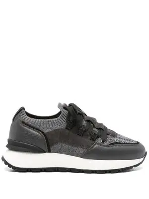 DOUCAL'S Panelled Low Top Sneakers - Grey