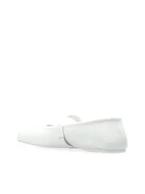 Marni Leather Ballet Flats - White