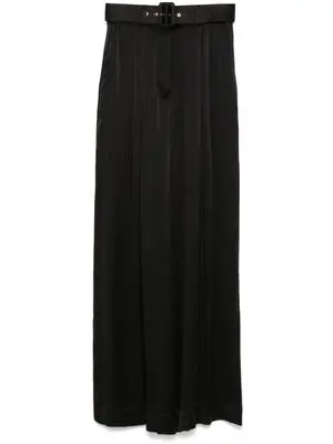 Zimmermann Tuck Palazzo Trousers - Black